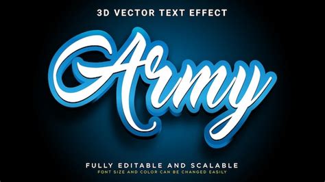 Premium Vector 3d Text Effect Fully Editable And Scalable Vector Apply