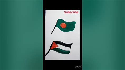 Bd Flage And Philistine Flage Drawing 💖💓 ️ Shorts Youtubeshorts Youtube