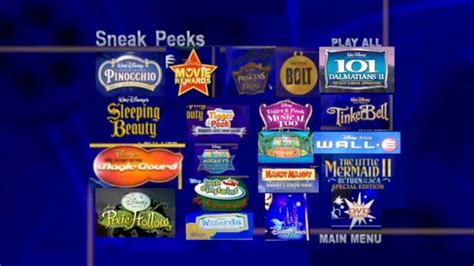 Sneak Peeks Menu 2008 Dvd