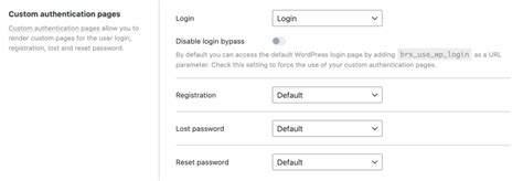 custom authentication pages bricks academy