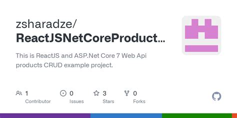 Github Zsharadzereactjsnetcoreproductscrudapp This Is Reactjs And Aspnet Core 7 Web Api