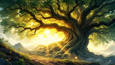 Free Sacred World Tree Image Tree Anime Fantasy Download At Stockcake