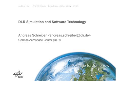 Pdf Dlr Simulation And Software Technology