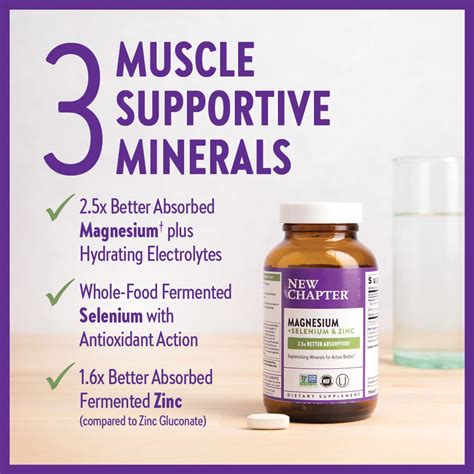 New Chapter Magnesium With Selenium And Zinc 30 Tablets