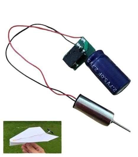 Mini Capacitor Airplane Model Kit 6x15mm 37v Capacitor 46mm Propeller
