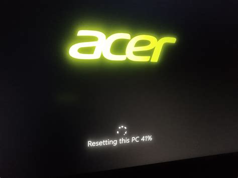 My Acer Nitro Stucks At Factory Reset Acer Community