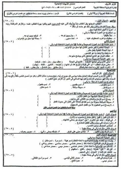 نماذج امتحانات دين للصف السادس الابتدائي الأزهري ترم ثاني بالإجابات شبابيك