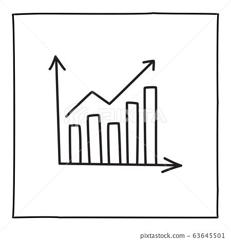 Doodle graph chart icon or logo hand drawn 스톡일러스트 63645501 PIXTA