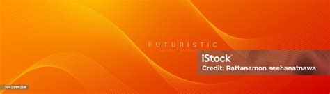 흐르는 물결 모양이 있는 현대적인 주황색 추상적인 배경 다이나믹 웨이브 부드러운 곡선 선 디자인 요소 미래 기술 개념입니다 표지 헤더 포스터 배너 웹 사이트에 적합합니다