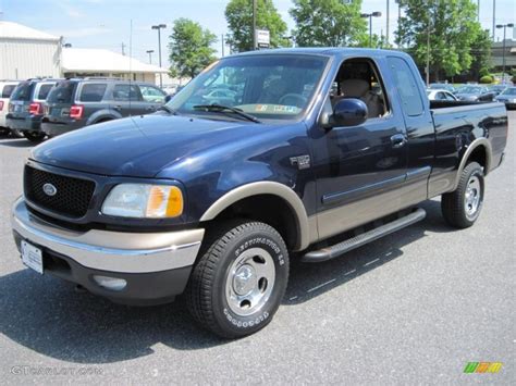 2003 True Blue Metallic Ford F150 Xlt Supercab 4x4 30770240 Photo 3