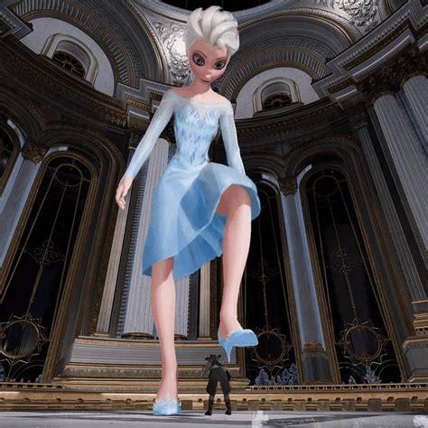Giantess Elsa And A Tiny Swordsman Ai  Loop By Tinysoft On Deviantart