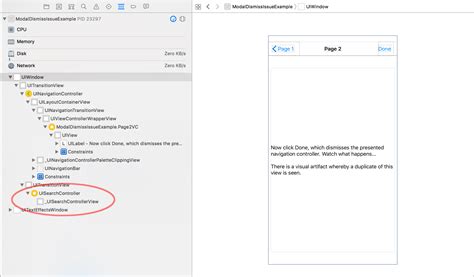 Swift In Ios 11 Dismissing A Modally Presented Navigation Controller