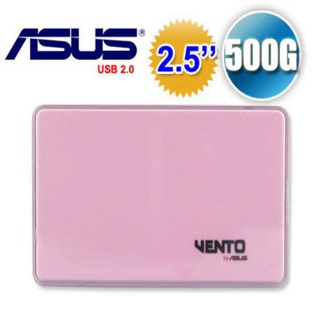 Asus Vento Inch Gb Sata Usb External Portable Hdd Hard Drive Pink