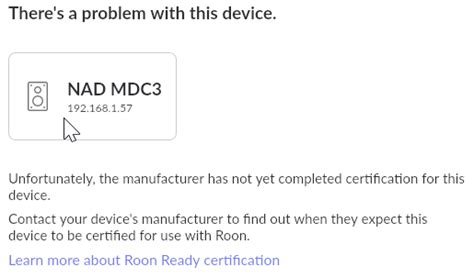 Roon Does Not Like Nad C368 With Bluos Module [investigating] Support Roon Labs Community