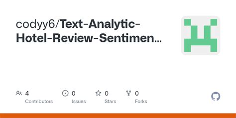 Github Codyy6text Analytic Hotel Review Sentiment Analysis