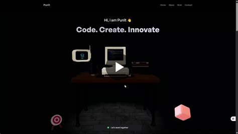 Webdevelopment Reactjs Threejs Gsap Portfoliowebsite Punit Chawla