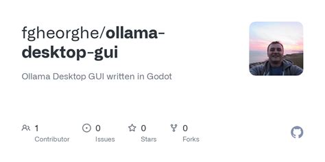 Github Fgheorgheollama Desktop Gui Ollama Desktop Gui Written In Godot