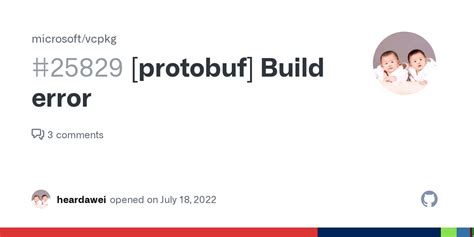 Protobuf Build Error Issue Microsoft Vcpkg Github