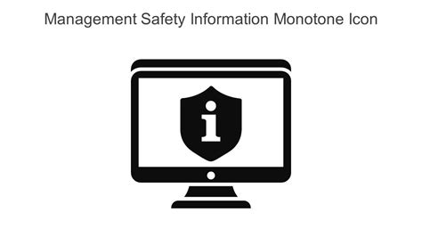 Management Safety Information Monotone Icon In Powerpoint Pptx Png And Editable Eps Format Ppt