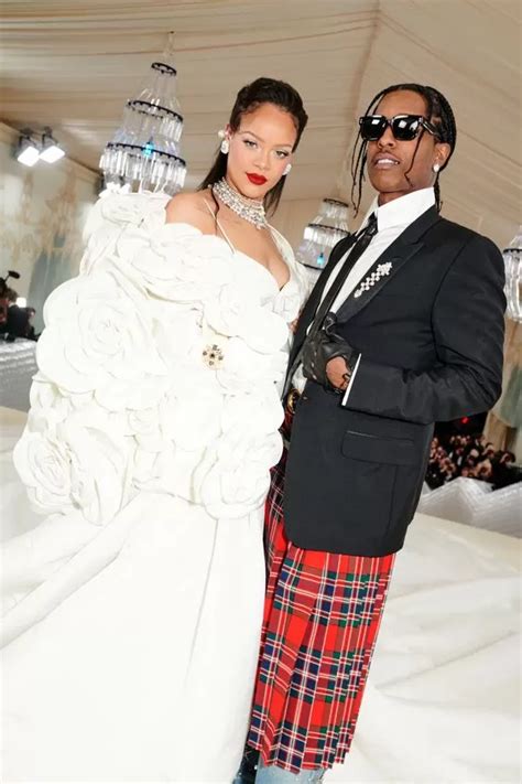 Rihanna Was Spotted In A White Fancy Dress Matching The Vest Suit Aap