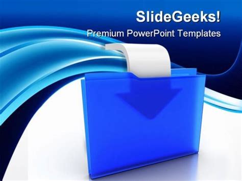 Folder With Arrow Security PowerPoint Templates And PowerPoint Backgrounds 0211