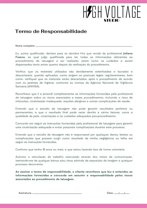 Termo De Responsabilidade By Ju Franco Issuu
