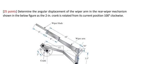 Solved [25 Points] Determine The Angular Displacement Of The
