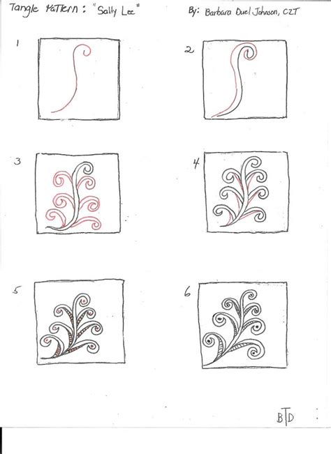 Tangle Pattern Sally Lee Is A Botanical Tangle Organic Tangle Flower Tangle Leaf Tangle