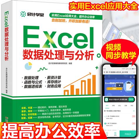 会计学堂【书课包】入门excel数据处理与分析 Wps教程表格制作函数计算机应用基础知识自学自动化教程办公应用excel自动化教程虎窝淘