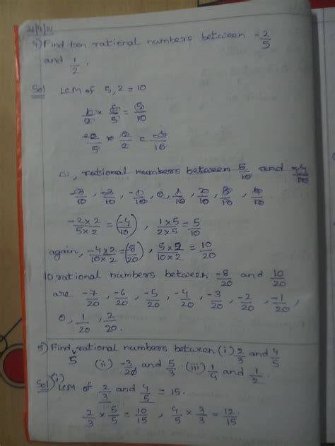 Pranav Notes 8thmaths Chapter 1 Rational Numbers Pages 1 To 6