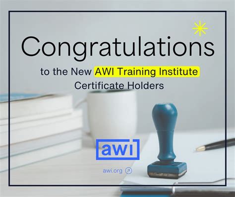 Congratulations To The New Awi Certificate Awi Ch Holders Who Attended Our Portland Training
