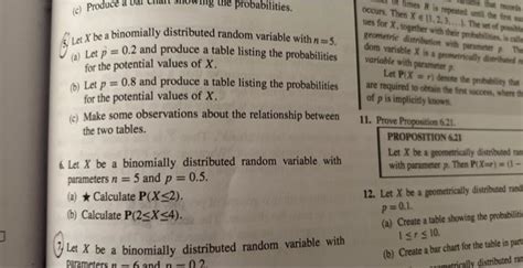 Solved 5 Let X Be A Binomially Distributed Random Variable