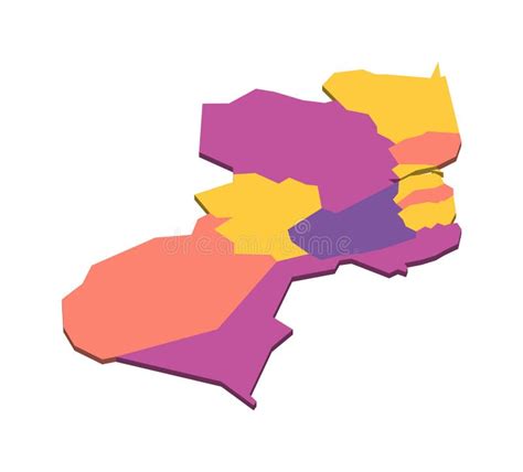 Guyana Political Map Of Administrative Divisions Stock Illustration