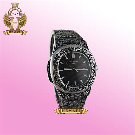 خرید و قیمت ساعت مردانه پتک فیلیپ ناتیلوس حکاکی Patek Philippe Nautilus