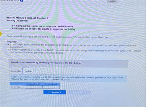 solved problem module 8 textbook problem 6 learning