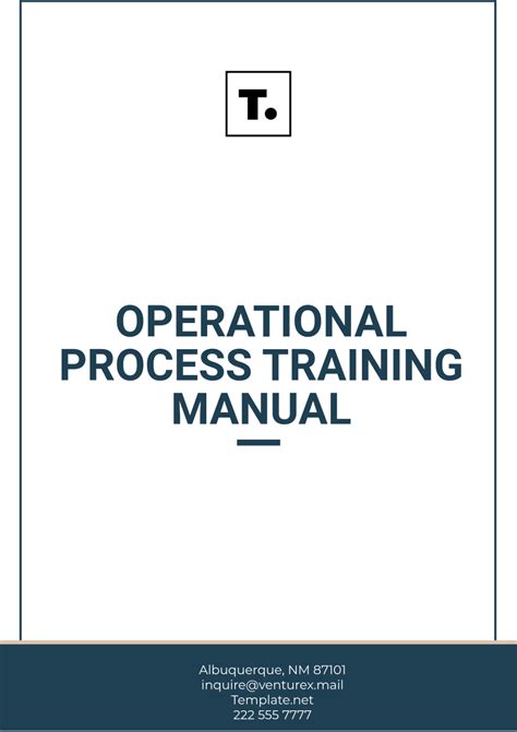 Free Operations Manual Templates To Edit Online And Print