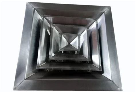 Powder Coated SS Hvac Diffuser For Hotel Shape Square At 2350 Piece In Mumbai