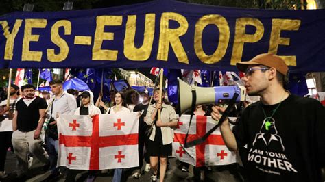 Thousands Of Georgians Stage March For Europe Against Controversial