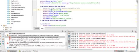 Java I Have Problems In Error 10 No Resource Identifier Found For