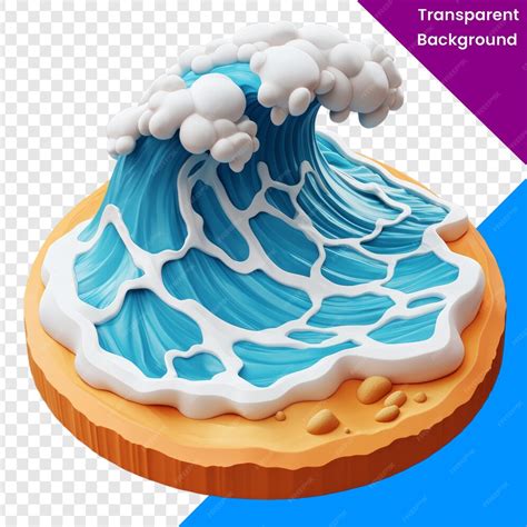 3d Wave Simulation With Smooth Curves Premium Ai Generated Psd