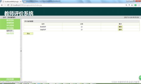 基于jspservlet的教学评价管理系统开发 Csdn博客