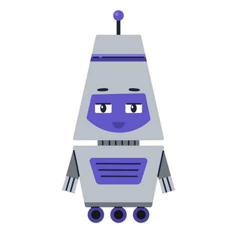 Cute Robot Character Chatbot Ai Bot Mascot Digital Cyborg Futuristic Technology Service
