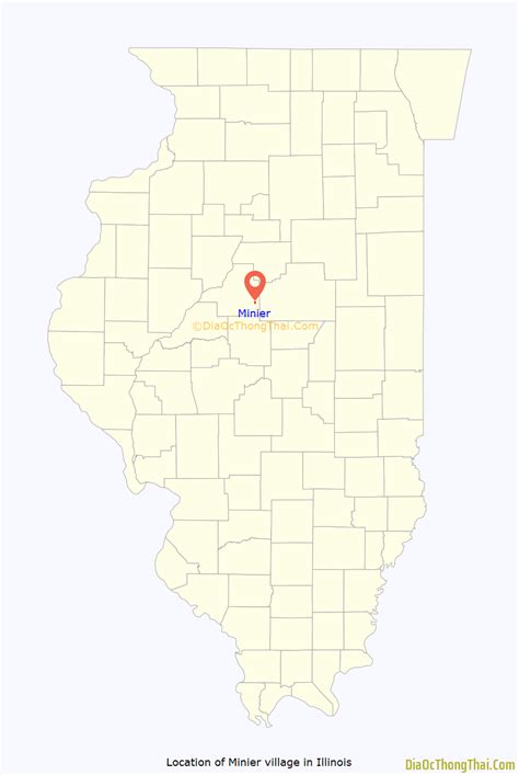 Map Of Minier Village Thong Thai Real