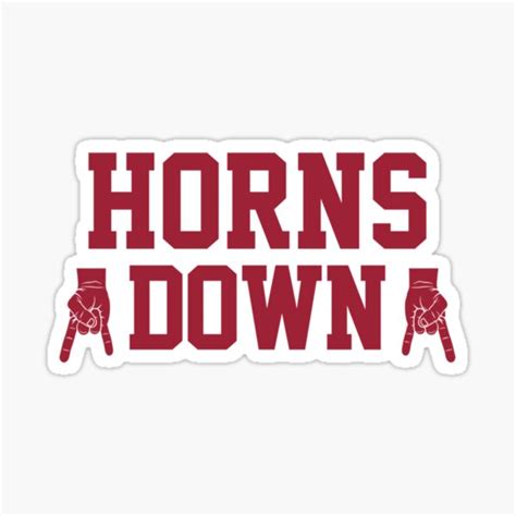 Upside Down Hook Em Horns