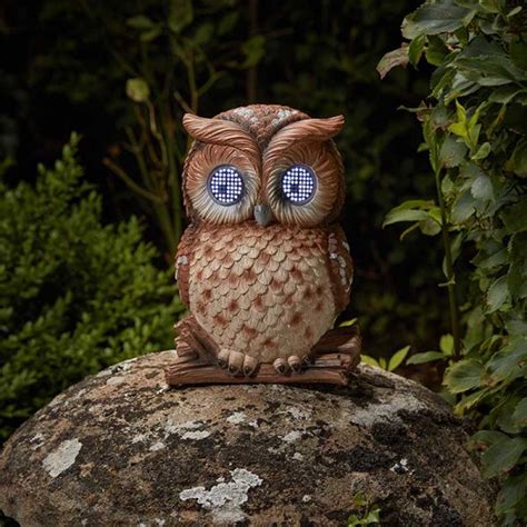 Smart Solar Blinkin Owl Solar Powered Garden Ornament Charlies