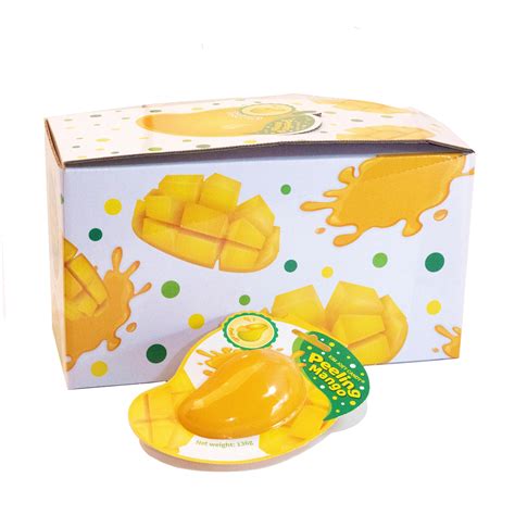 Wholesale Halal 3d Mango Flavor Funny Jelly Peeling Big Normal Size Mango Shaped Gummy Candy