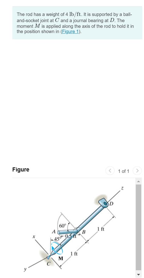 Solved Determine The X Y And Z Components Of Reaction At
