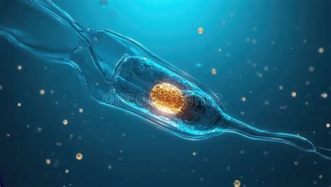 A Futuristic Digital Visualization Of A Sperm Cell In A Highly Detailed