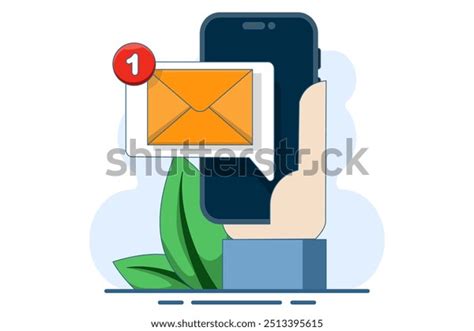 Unread Email Notification Concept New Message Stock Vector Royalty