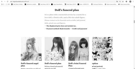 Japan Firm Offers Bizarre Funeral Services For Sex Dolls